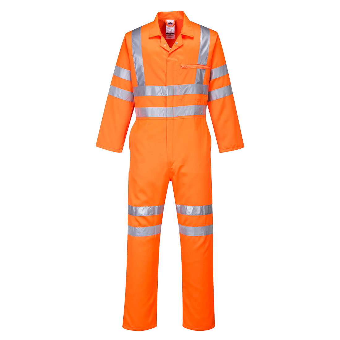 PORTWEST ORANGE HI-VIS POLY-COTTON COVERALL - RT42 - Brit Direct