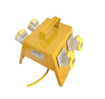 SPLITTER BOX - 110V 4 WAY - 32AMP PLUG, 16AMP PORTS (OUTLETS) - Brit Direct